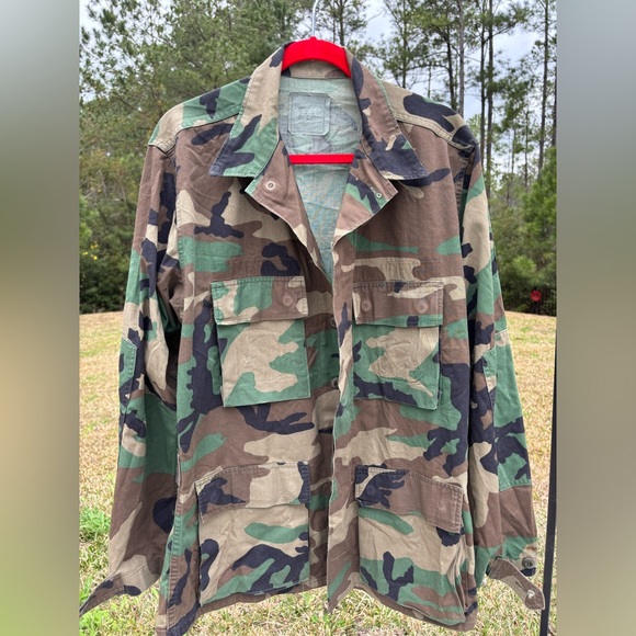 Jackets & Coats | Us Army Camo Military Field Jacket Size Medium ...